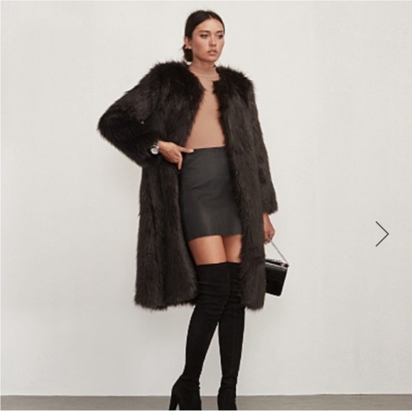 Reformation | Jackets & Coats | Reformation Faux Fur Coat | Poshmark